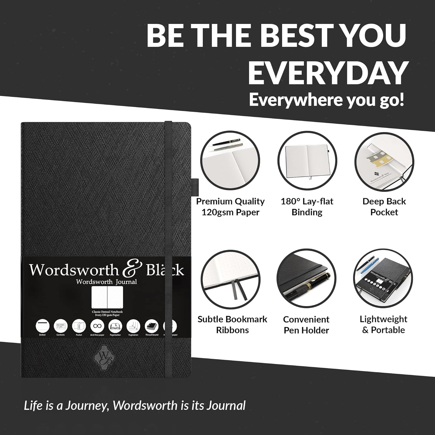 Gray Classic Dotted Journals For Sale | Buy Colorful Notebook Journals ...